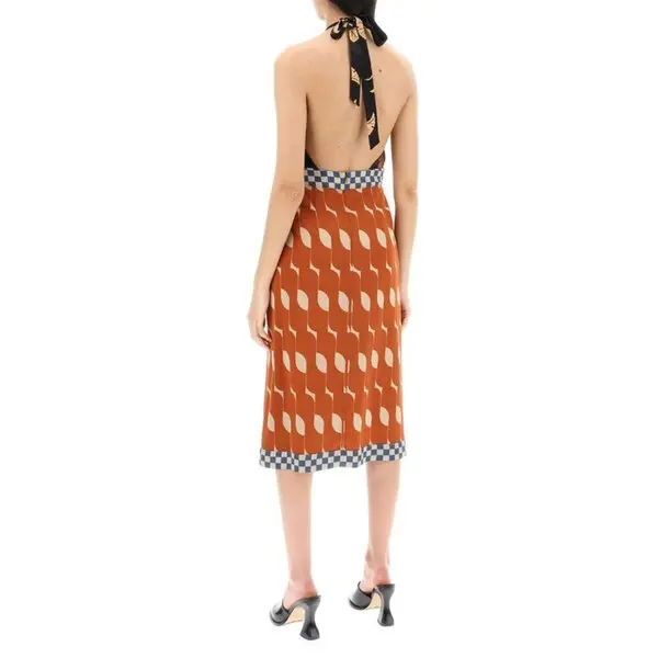 Dries Van Noten Patchwork Midi Dress