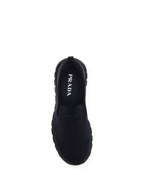 Prada Jersey Slip-on Sneakers - Blue