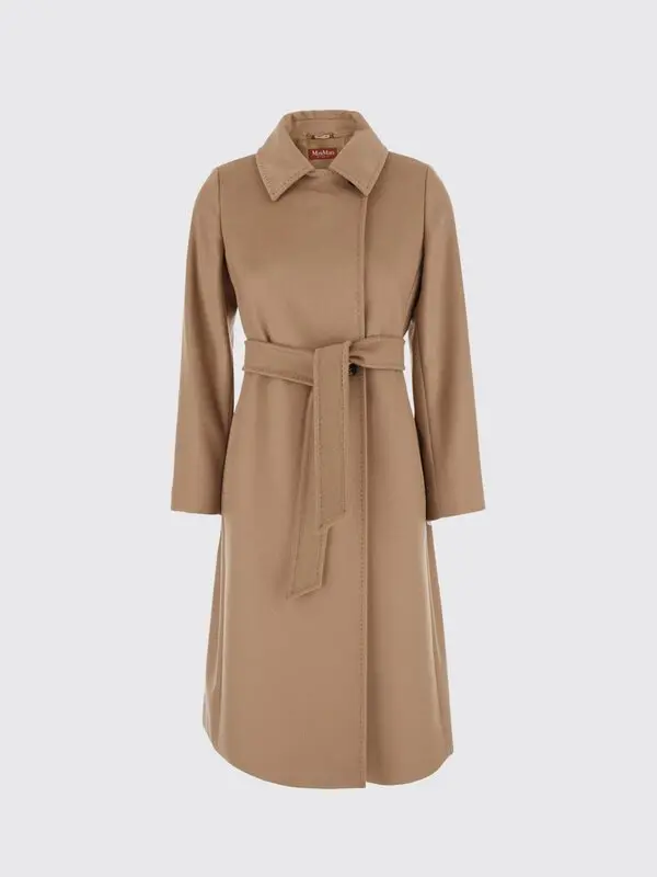 Max Mara Wool Wrap Coat - Brown