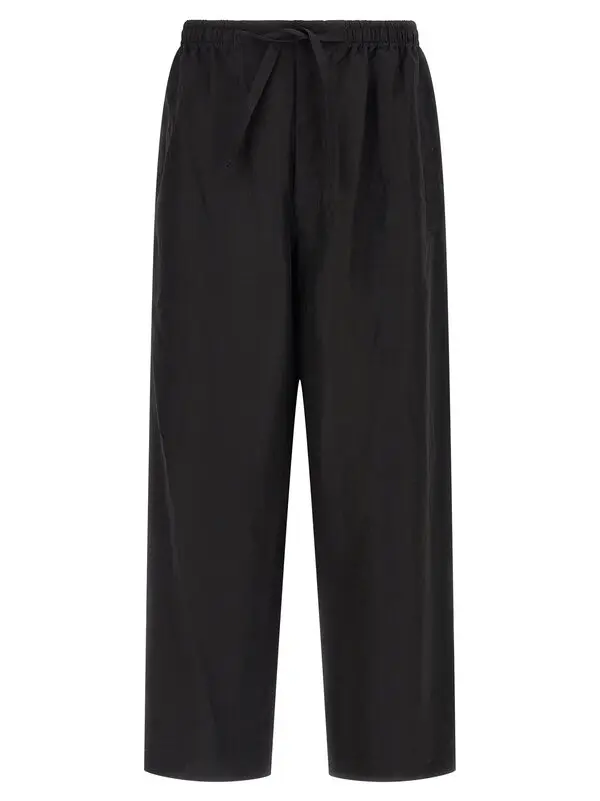 LEMAIRE Linen Viscose Blend Pyjama Pants - Black