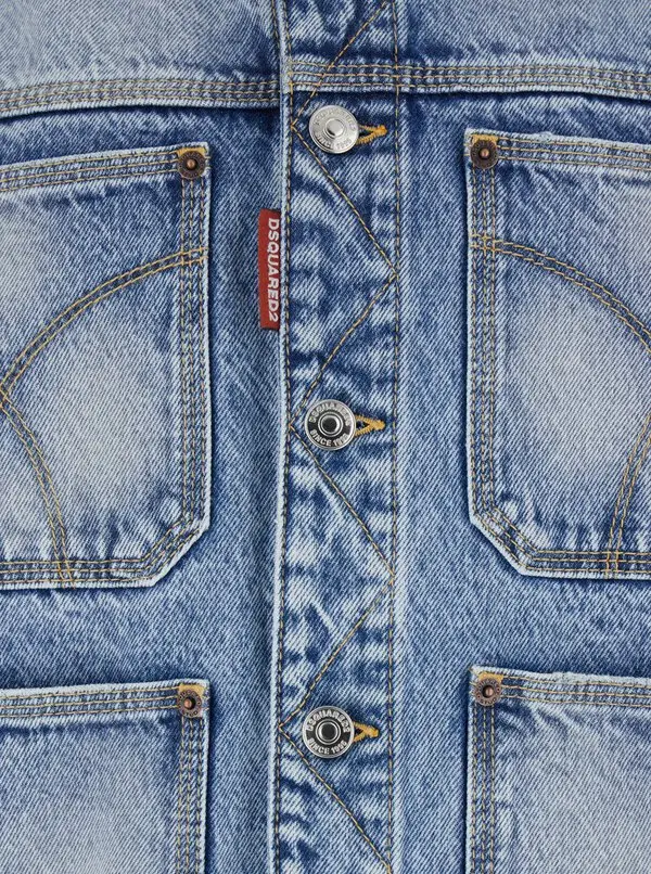 Dsquared2 Light Blue Denim Trucker Jacket