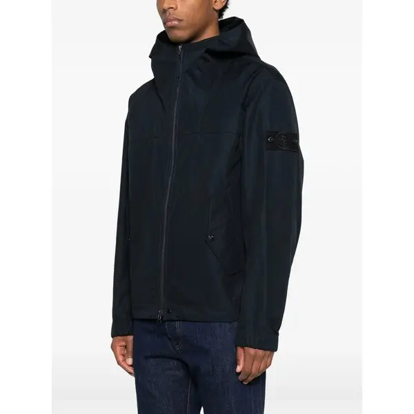 Stone Island Hooded Jacket - Blue