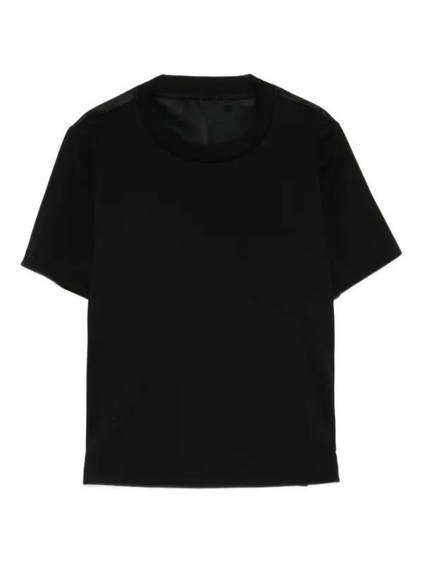 Sacai Cotton T-shirt With Chest Pocket - Multicolor