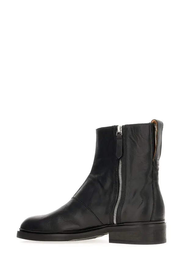 Our Legacy Leather Ankle Boots - Multicolor
