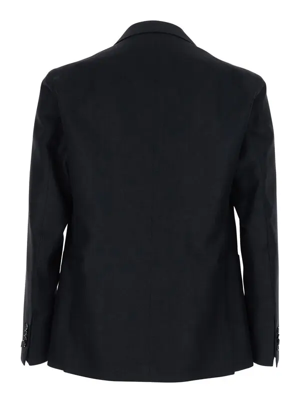 Tagliatore Montecarlo Single-breasted Wool And Silk Blend Jacket - Multicolor