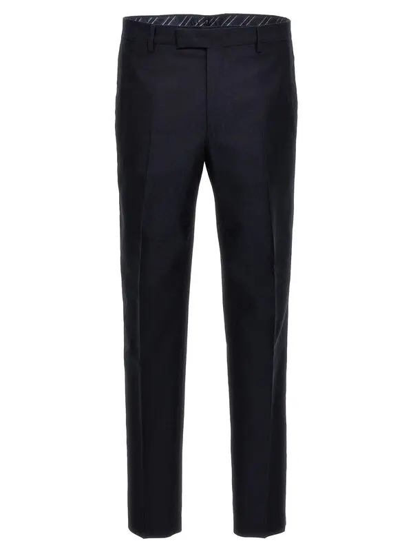 Etro Jacquard Cotton Wool Slim Fit Trousers