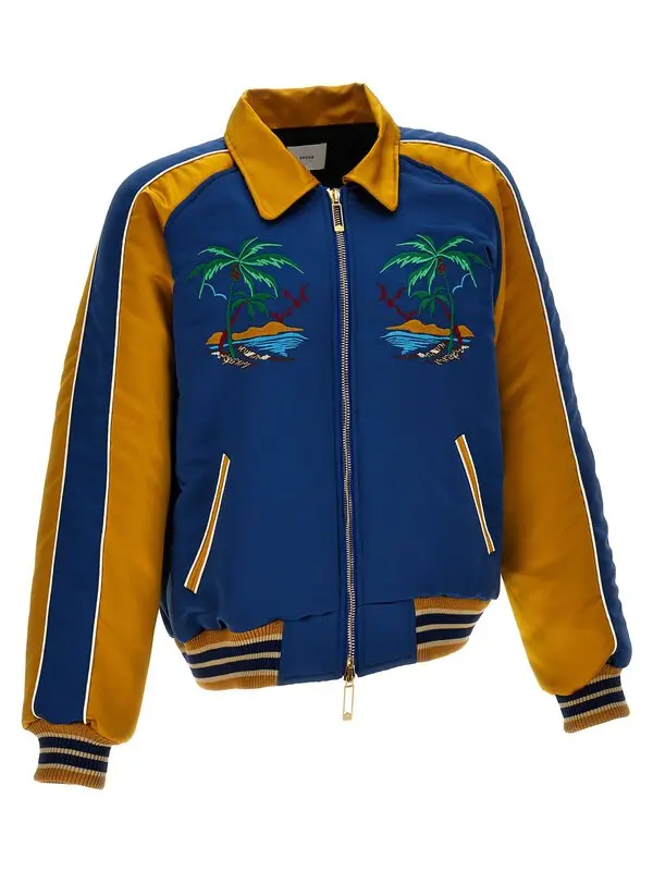 Rhude Palm Eagles Souvenir Bomber Jacket - Multicolor