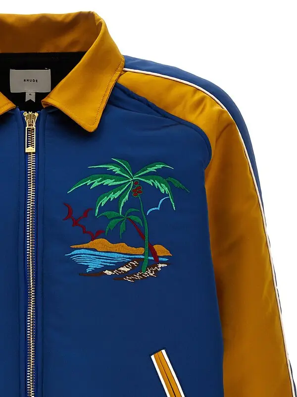 Rhude Palm Eagles Souvenir Bomber Jacket - Multicolor