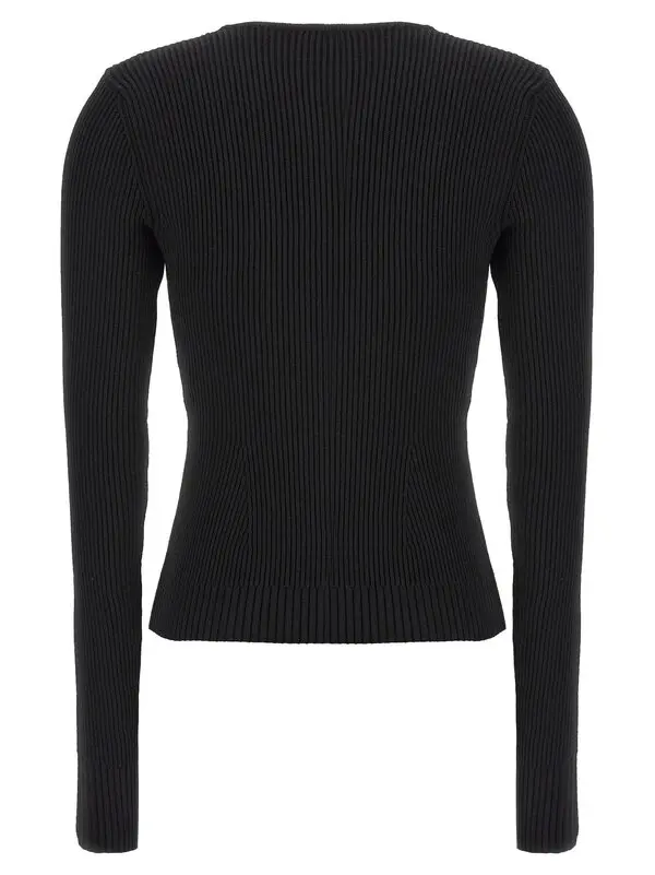 Magda Butrym Ribbed Viscose Blend Sweater