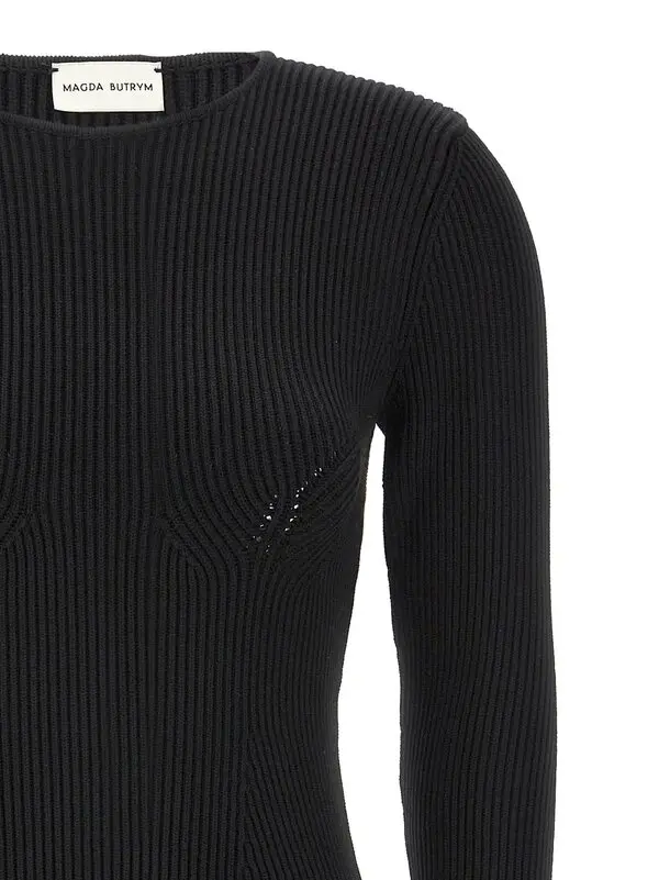 Magda Butrym Ribbed Viscose Blend Sweater