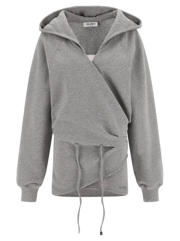 Attico Hooded Dress - Gray