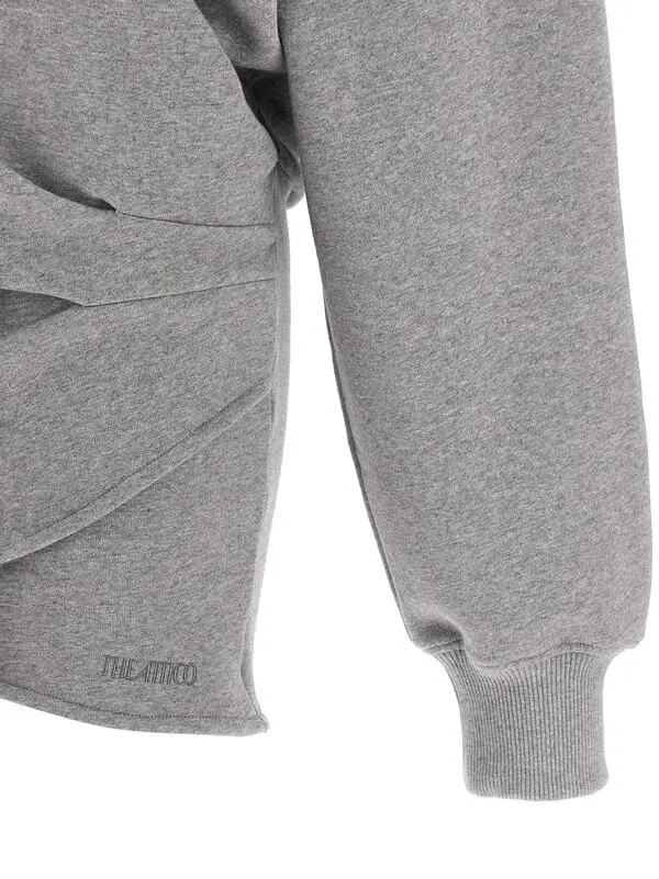 Attico Hooded Dress - Gray