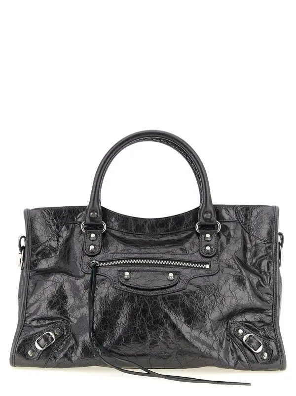 Balenciaga Le City M Handbag - Silver