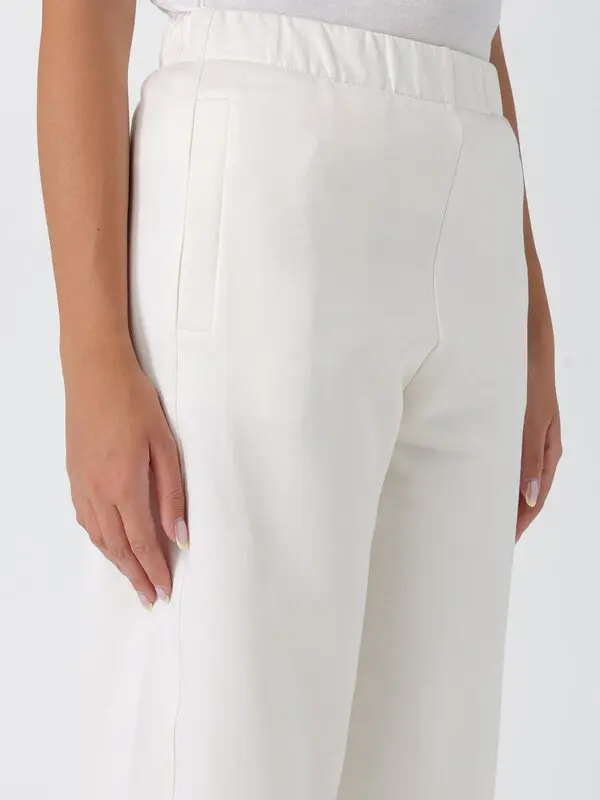 Max Mara Knit Jersey Pants - White