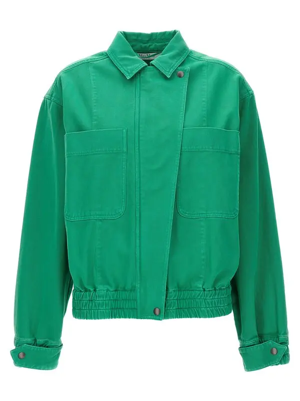 Max Mara Arturo Crop Jacket - Green