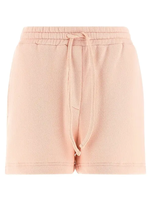 Dolce & Gabbana Logo Patch Terry Shorts - Pink