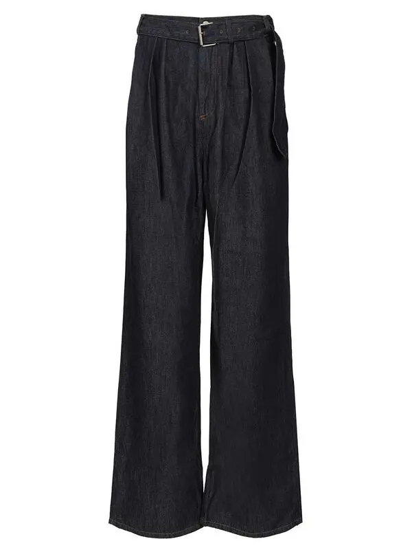 Dries Van Noten High-waisted Wide-leg Cotton Trousers