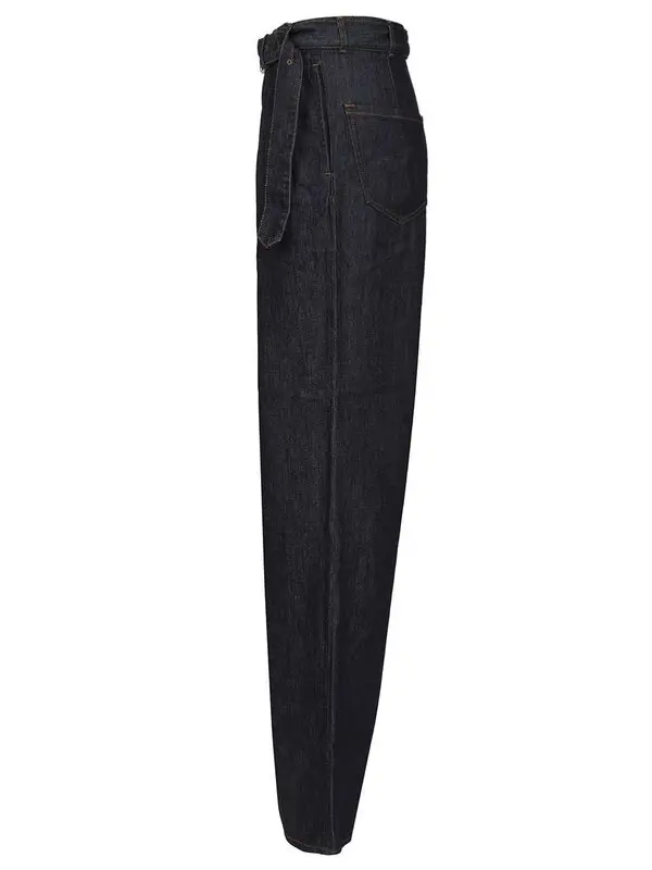 Dries Van Noten High-waisted Wide-leg Cotton Trousers