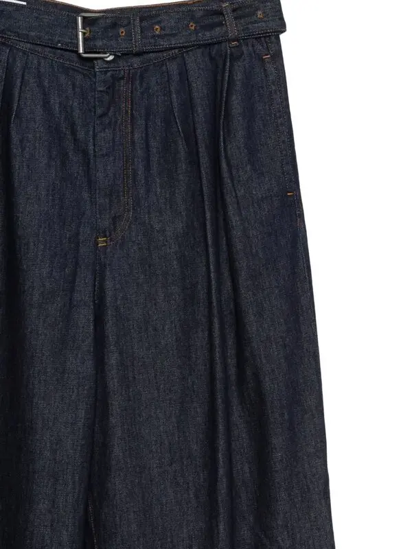 Dries Van Noten High-waisted Wide-leg Cotton Trousers