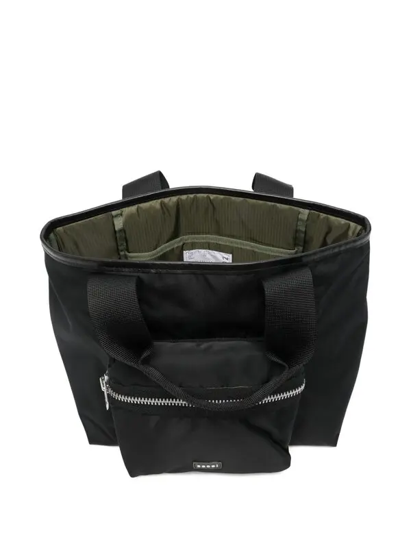 Sacai Medium Nylon Tote With Zip Pocket