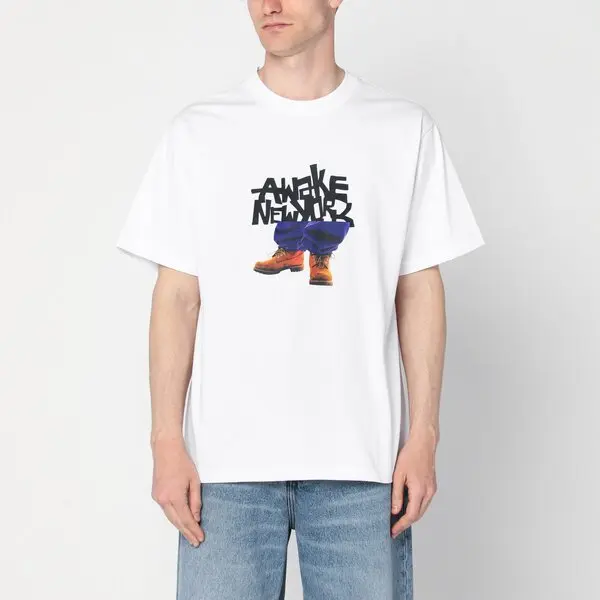AWAKE NY T-shirt With Stomper Logo Print