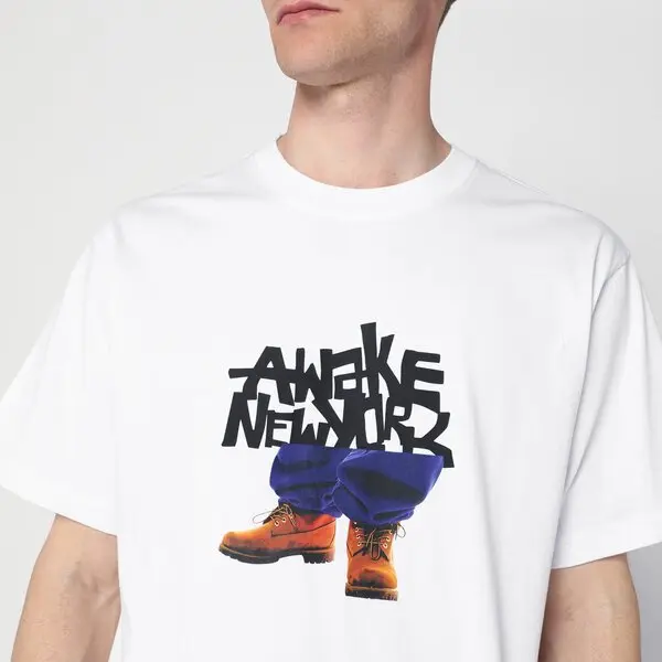AWAKE NY T-shirt With Stomper Logo Print