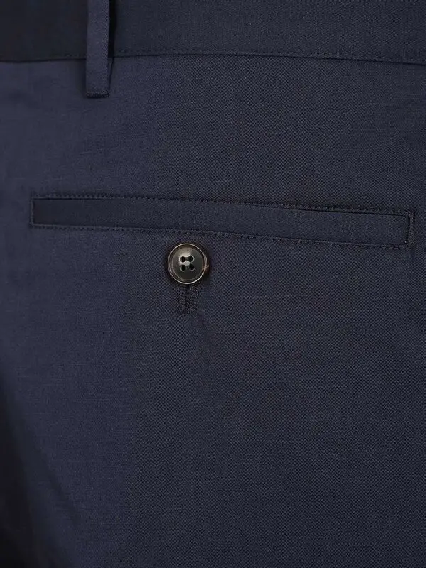 Paul Smith Cotton And Linen Trousers