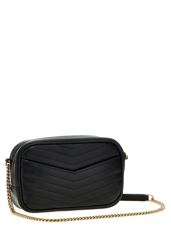Saint Laurent Mini Lou Crossbody Bag In Calfskin Leather