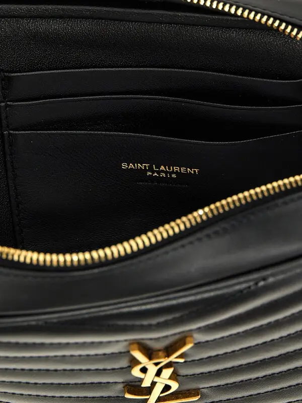 Saint Laurent Mini Lou Crossbody Bag In Calfskin Leather