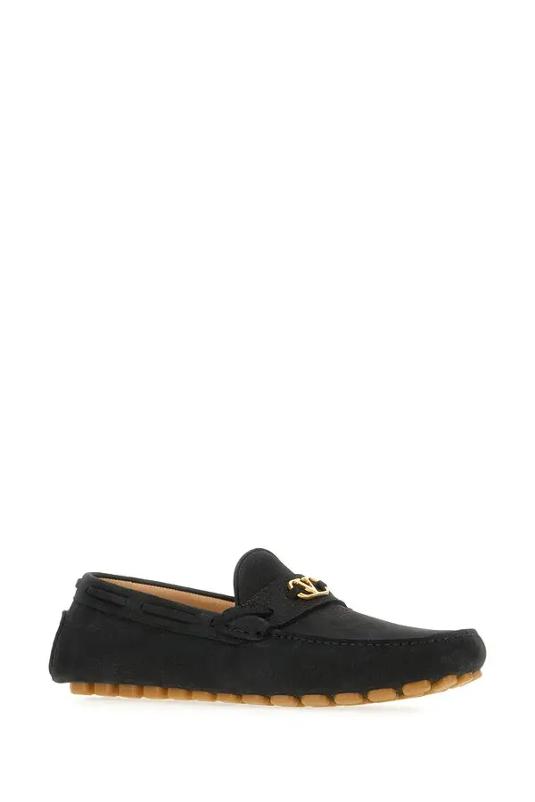 Valentino Garavani Leather Loafers With Horsebit Detail