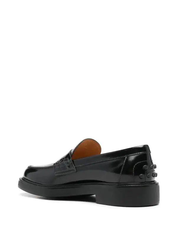 TOD'S Shaded Finishing Leather Penny Loafers