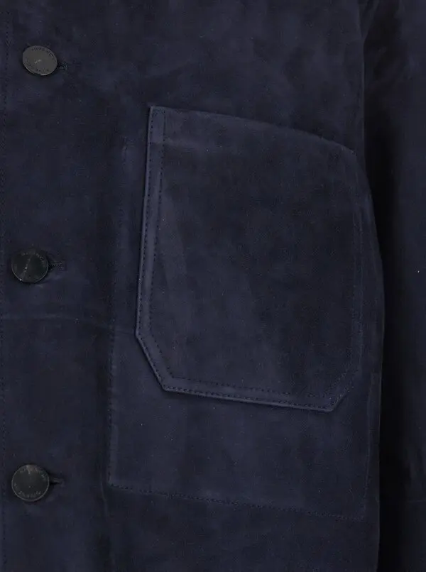 Givenchy Suede Jacket With Classic Collar