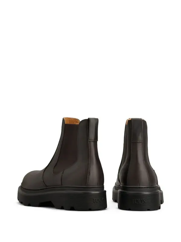 TOD'S Leather Chelsea Boots - Brown