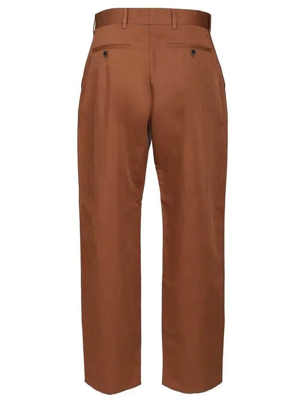 Paul Smith Cotton And Linen Trousers