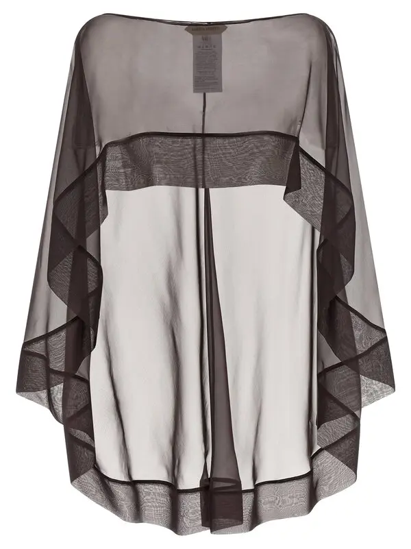Alberta Ferretti Chiffon Scarf - Brown
