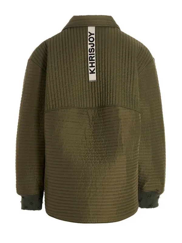 Khrisjoy Quilted Stripes Down Jacket