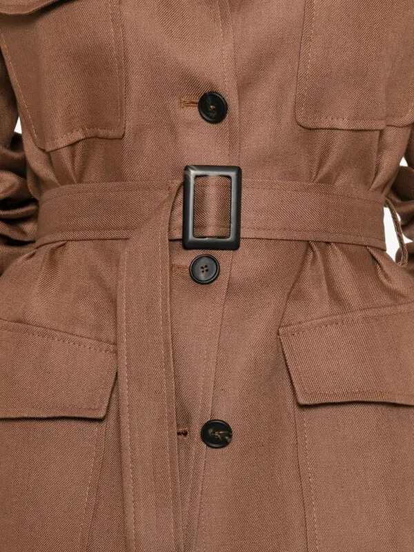 Tagliatore Linen Belted Jacket - Multicolor