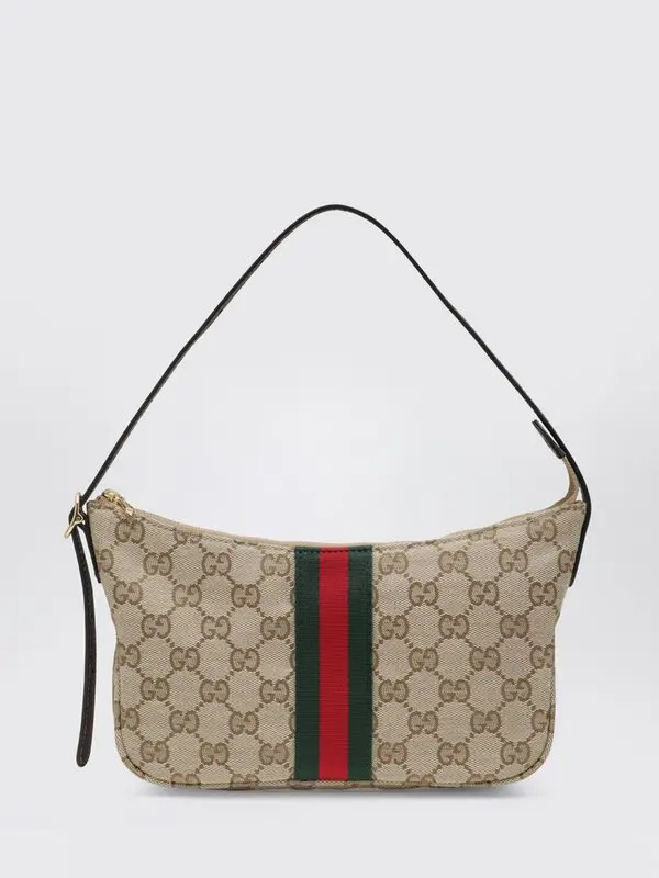 Gucci Monogram Shoulder Bag - Cream