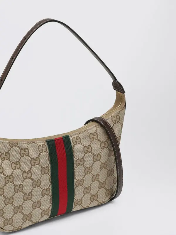 Gucci Monogram Shoulder Bag - Cream