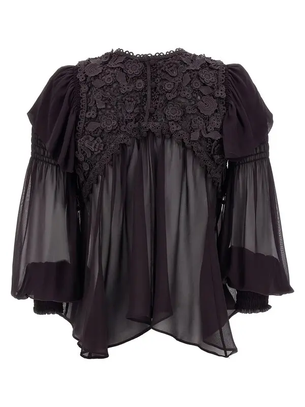 Isabel Marant Étoile Rokia Silk Embroidered Top