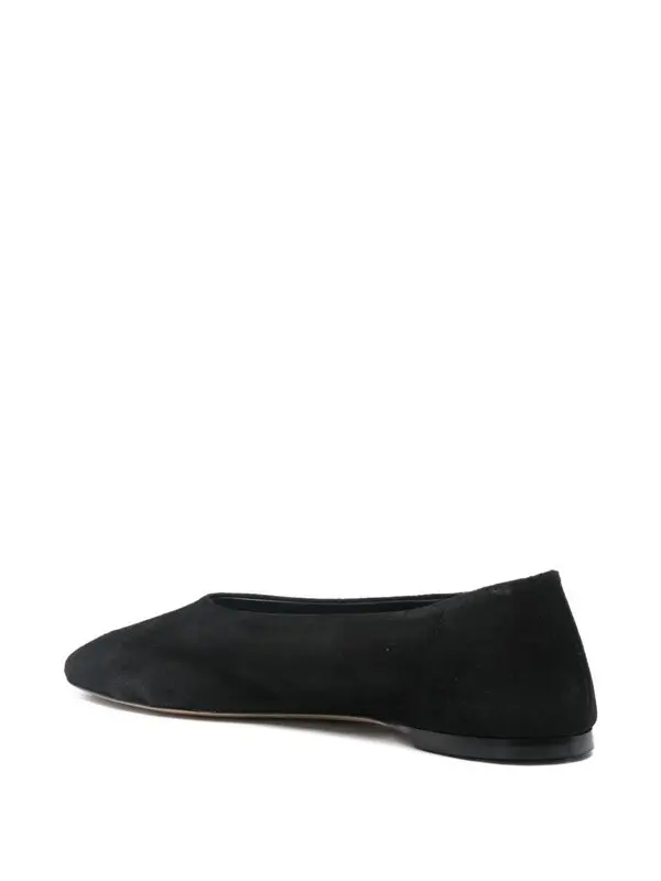 TOTEME Suede Leather Ballet Flats With Slingback Strap - Multicolor