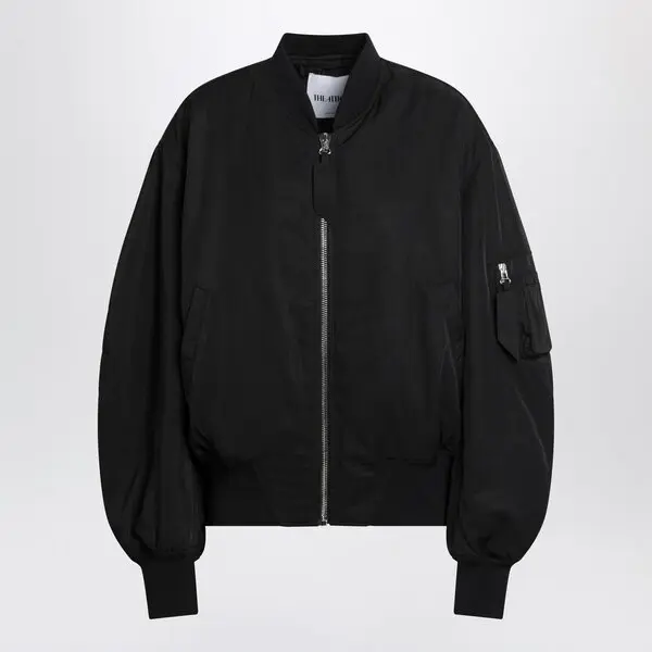 Attico Zip Bomber Jacket - Black