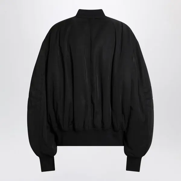 Attico Zip Bomber Jacket - Black