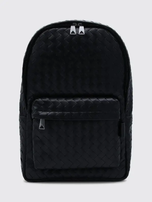 Bottega Veneta Woven Leather Backpack - Black