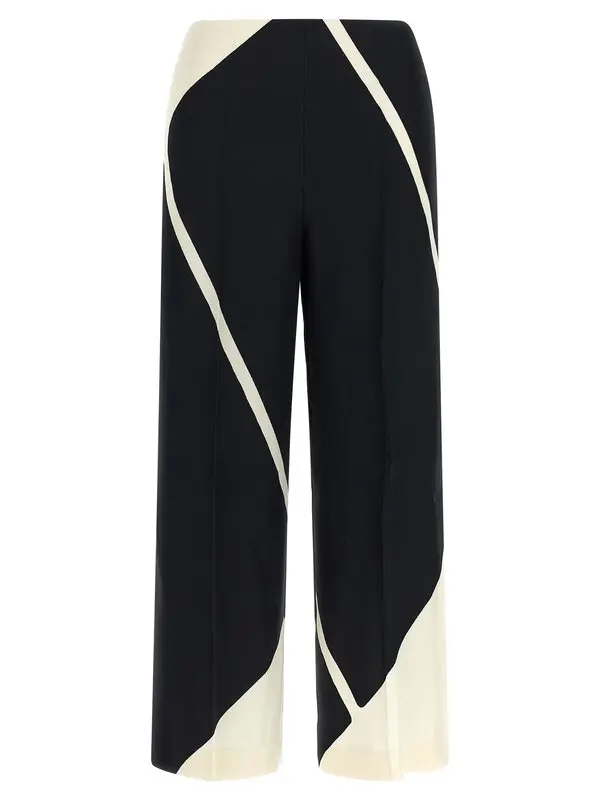 Alberta Ferretti Cropped Wide-leg Pants