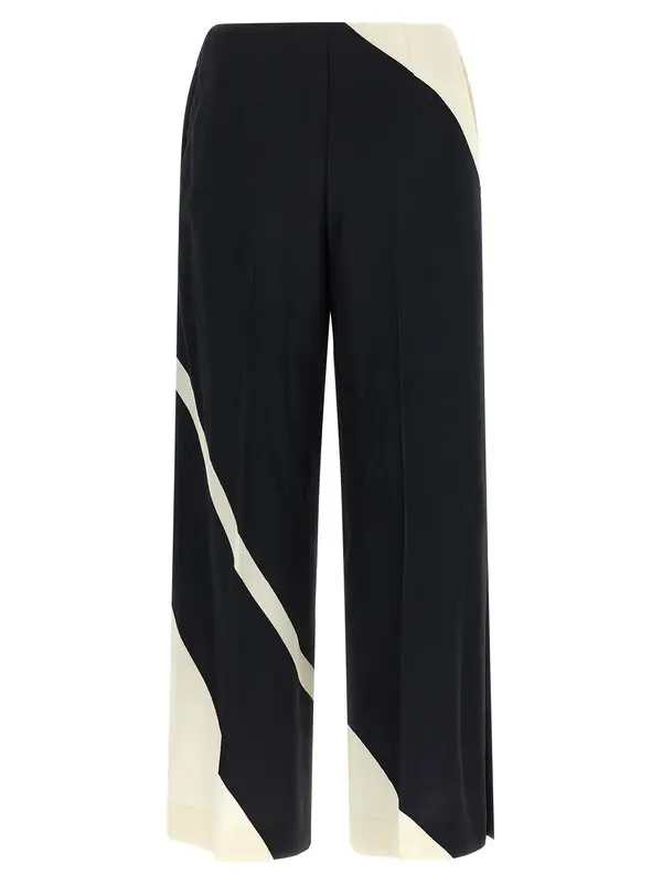 Alberta Ferretti Cropped Wide-leg Pants