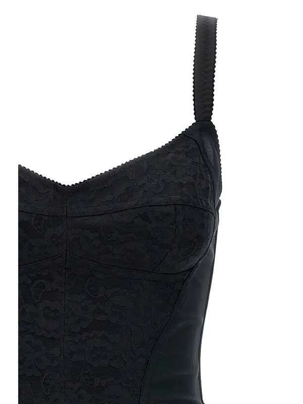 Dolce & Gabbana Essential' Corsetry Petticoat Dress - Black