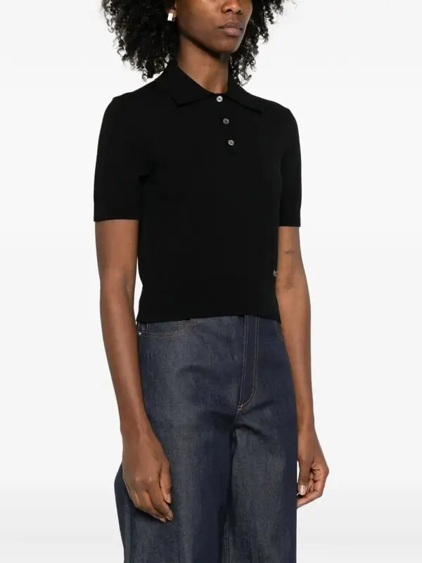 A.p.c. Cotton Jacquard Logo Polo Shirt
