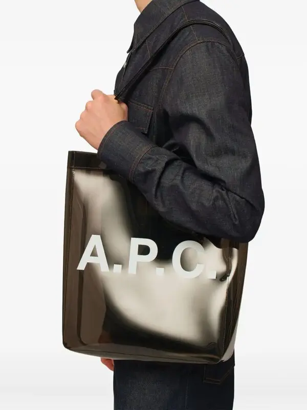 A.p.c. Lou Transparent Tote Bag - Gray