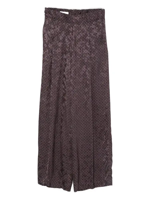 Dries Van Noten Geometric Pattern Trousers - Multicolor